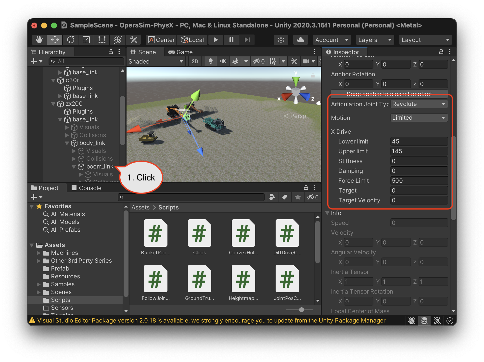 パラメータのチューニング方法 — OperaSim-PhysX ドキュメント