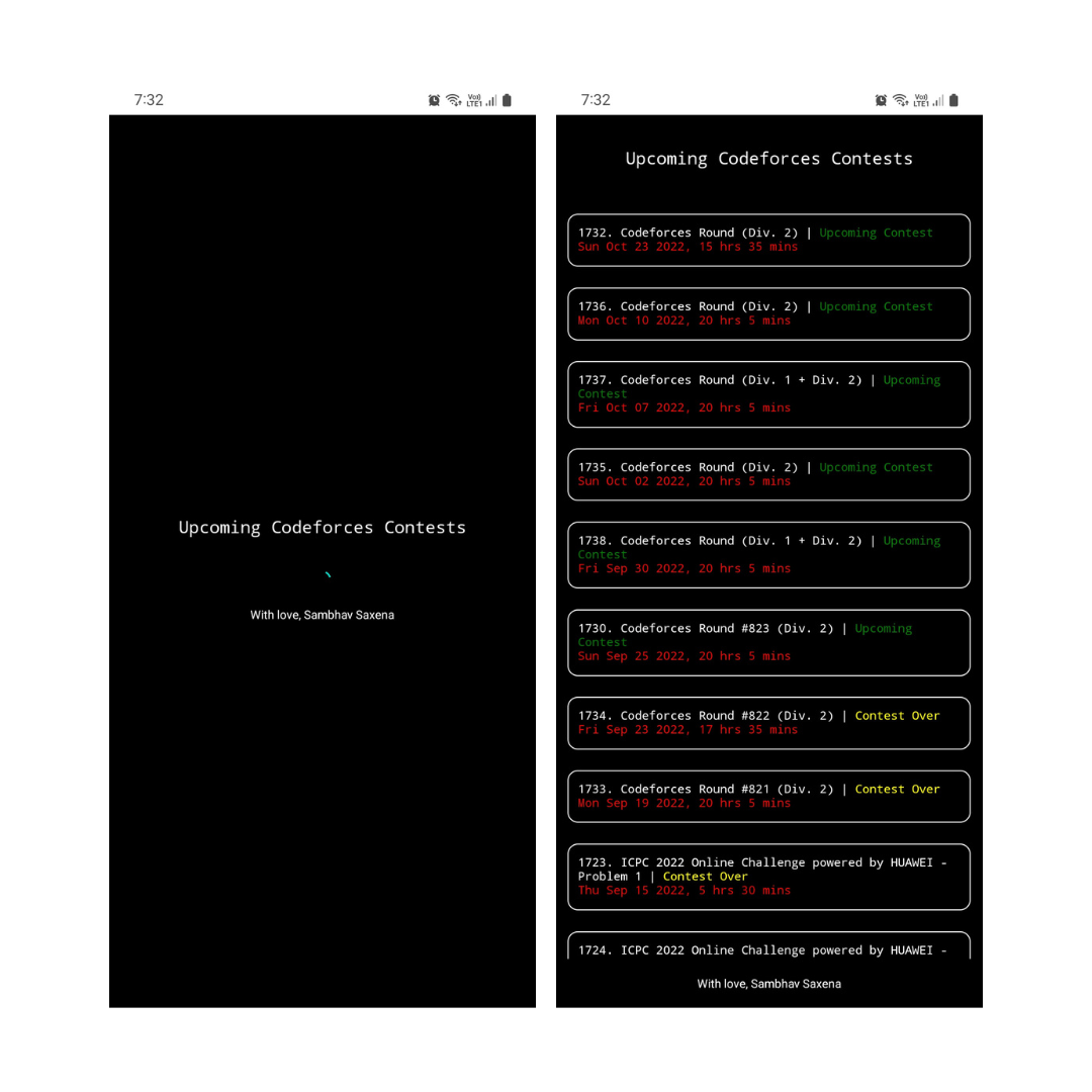 Github Sambhavsaxenacfetcher 🏁 Native App To Fetch Register And Upsolve Codeforces Contests