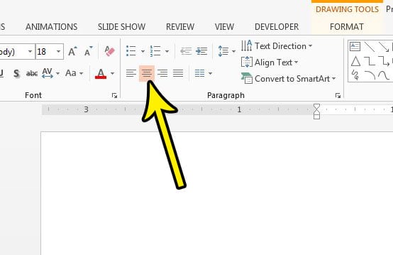 How To Center A Text Box In Powerpoint 2013 Live2Tech