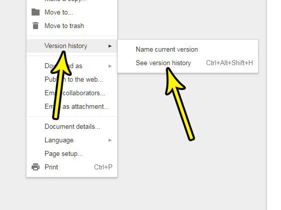How To View A Document s Version History In Google Docs Live2Tech