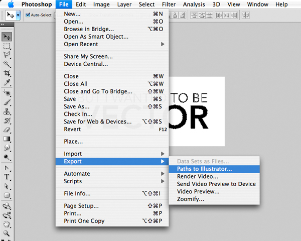 Convert Photoshop Text To Vector For Use In Illustrator
