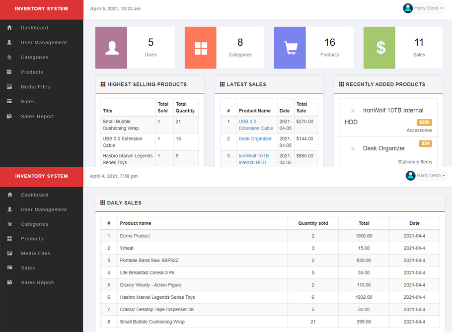 Simple Pos And Inventory System With Free Source Code Using Php