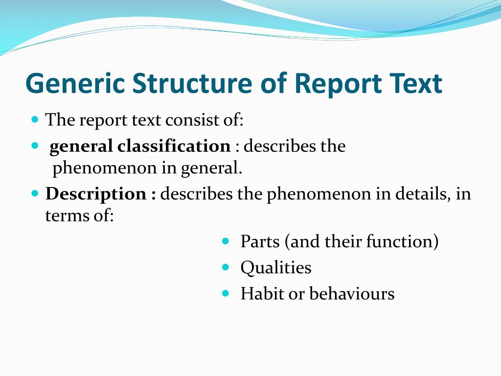 report-text-and-generic-structure-otosection