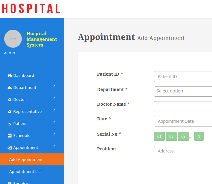 Hospital Management System In Php Mysql With Source Code Otosection