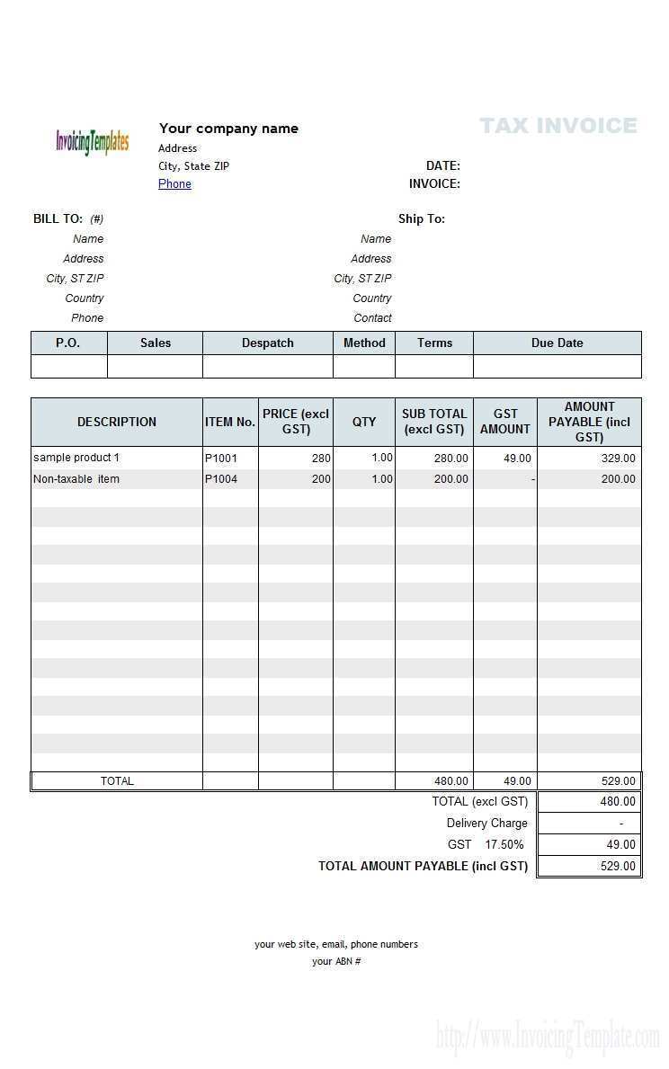 Blank Tax Invoice Template Free Cards Design Templates Otosection blank-tax-invoice-template-free-cards-design-templates-otosection