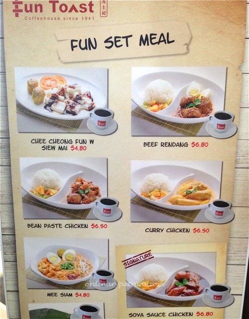 Fun toast menu store