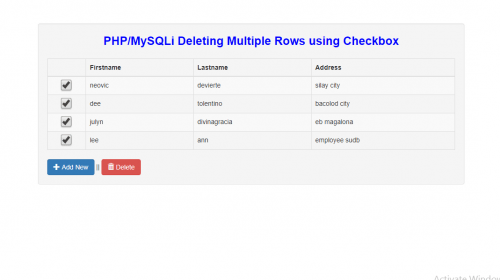 Delete Multiple Rows Using Checkbox In Php Laravel Using Eloquent