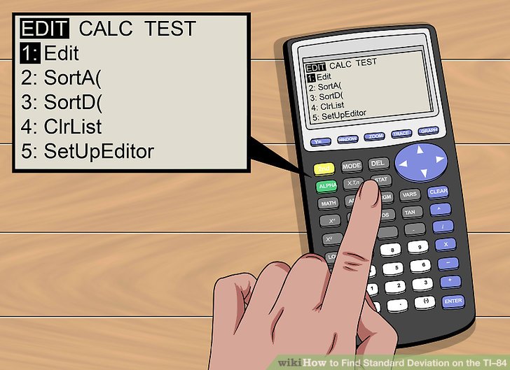 Calculator Steps To Find The Standard Deviation Ti83 Or Ti84 Otosection Calculator Steps To Find The Standard Deviation Ti83 Or Ti84 Otosection