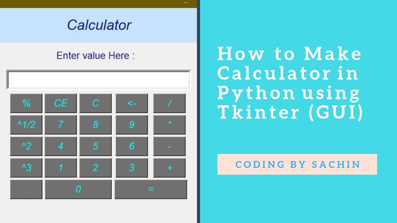 How To Build A Gui Calculator Using Tkinter In Python Askpython