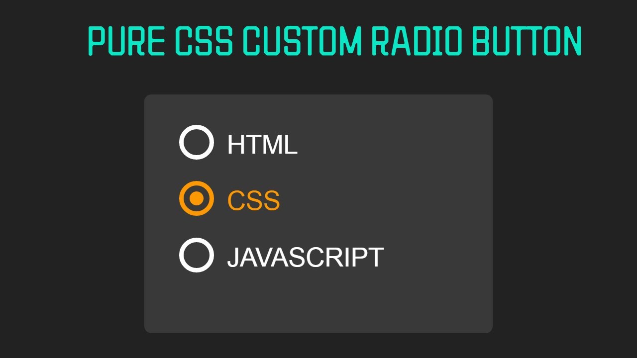 Create Custom Radio Button Using Html Css Youtube Vrogue create-custom-radio-button-using-html-css-youtube-vrogue